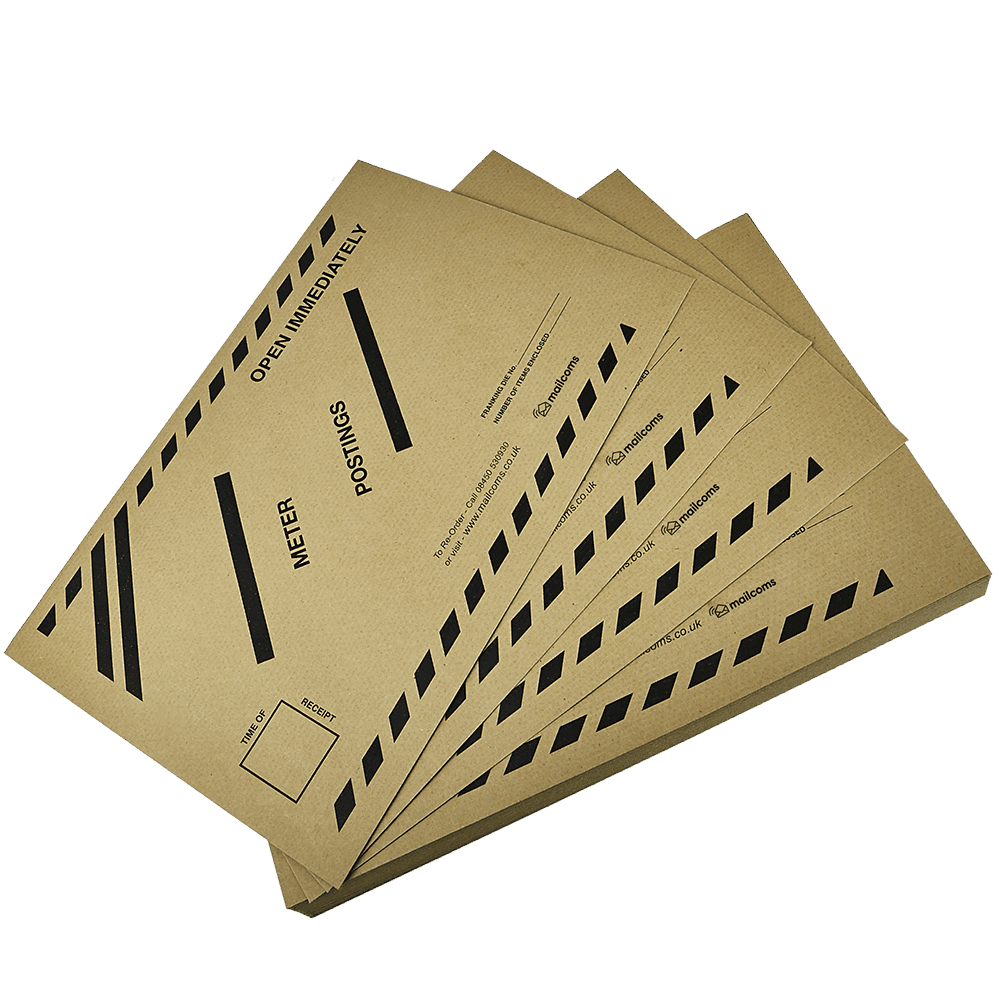 Meter Posting Envelopes for Posting Small Quantities of Franked Mail